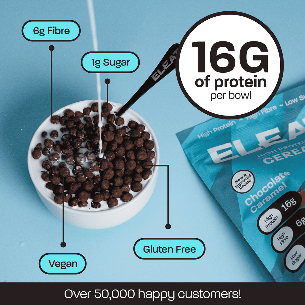 Chocolate Caramel Protein Cereal Pouches | ELEAT